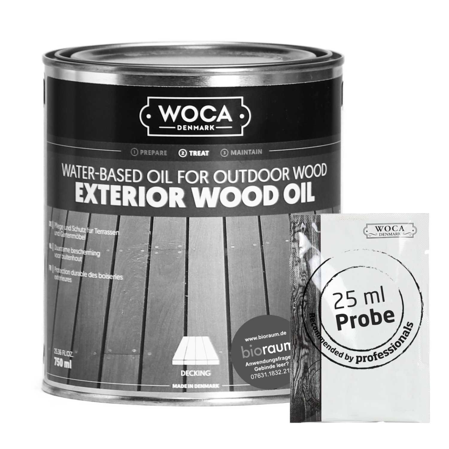 Terrassenöl Teak ca. 25 ml Probe | WOCA Shop